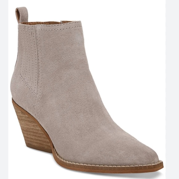 Zodiac | Shoes | Zodiac Boots Robyn Fog Suede Heeled Ankle Booties Sz ...